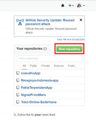 Cara Menggunakan GitHub dan Membuat Repository Baru